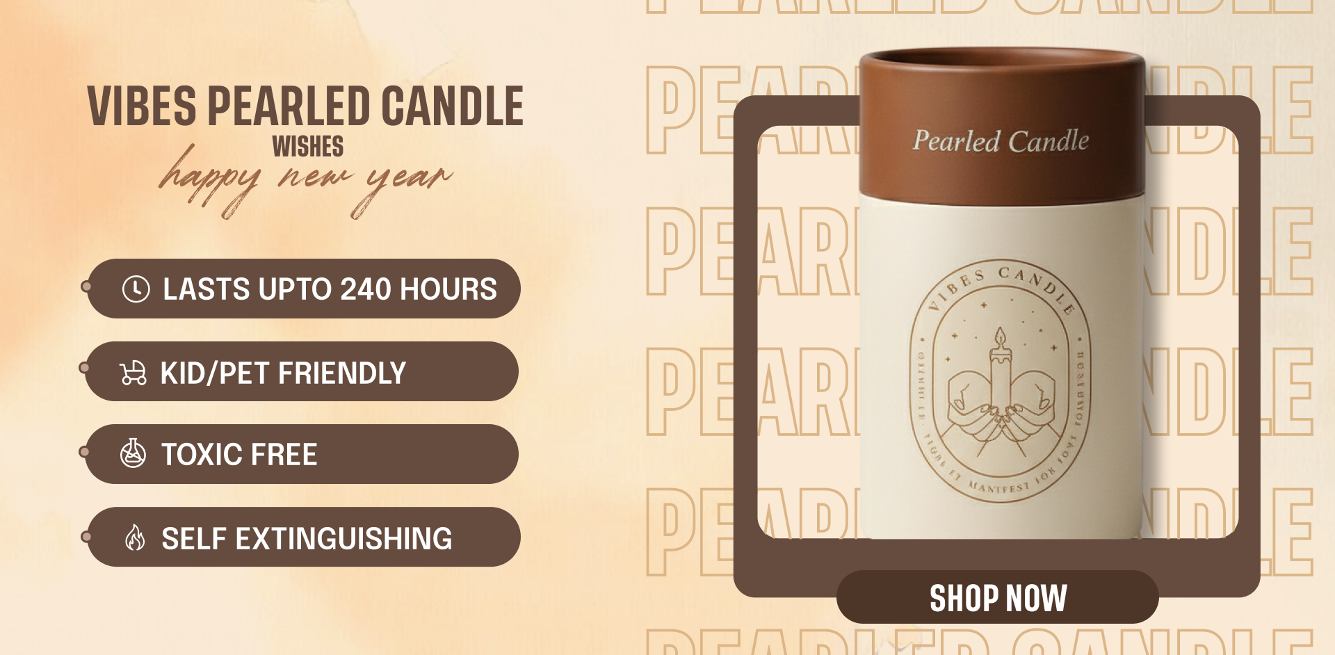 Shop Refillable Scented Pearled Candles | Vibes Pearled Candles